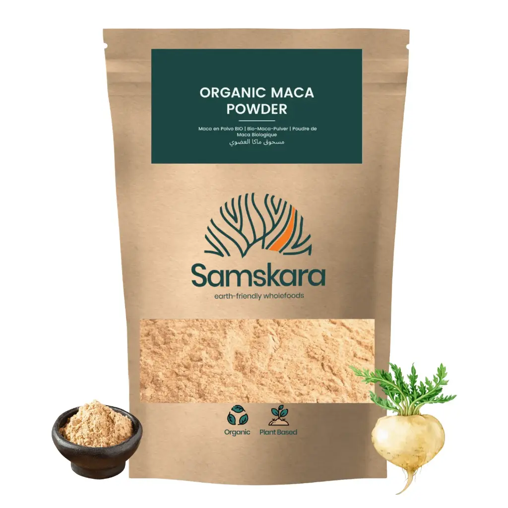 MACA POEDER | Biologisch BIO | Vitaminen (B1, B2, C, E) + ijzer, calcium..